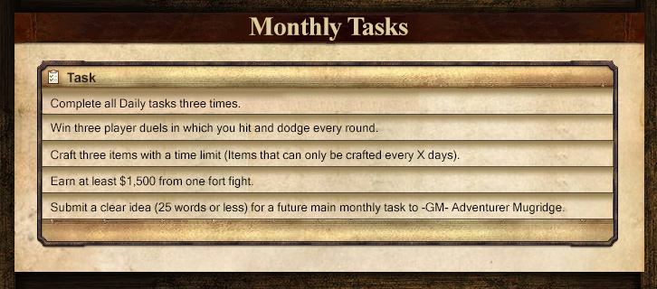 Contest - Monthly Tasks Contest - July 2024 | The West - NET